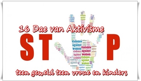 #Sleutelgedagtes: 16 dae van Aktivisme teen geweld teen vroue en kinders