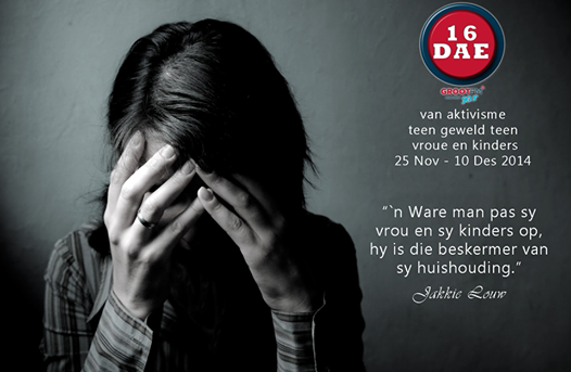 #Sleutelgedagtes: 16 dae van Aktivisme teen geweld teen vroue en kinders