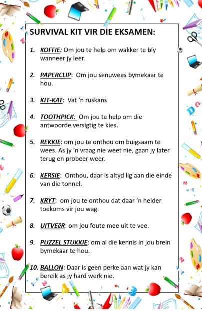 Sterkte met die Eksamen 1