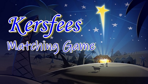 Kersfees matching game