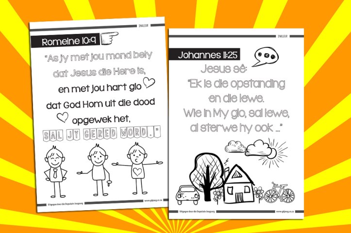 Bybel Aktiwiteite: Kom ons kleur in 2