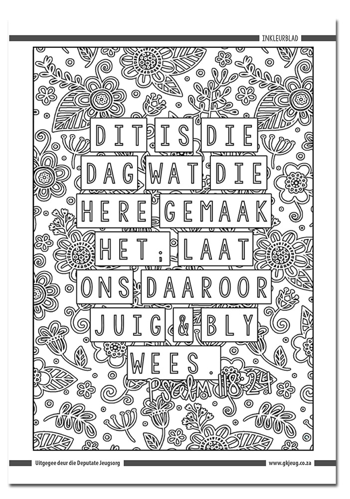 Bybel Aktiwiteite: Kom ons kleur in 2